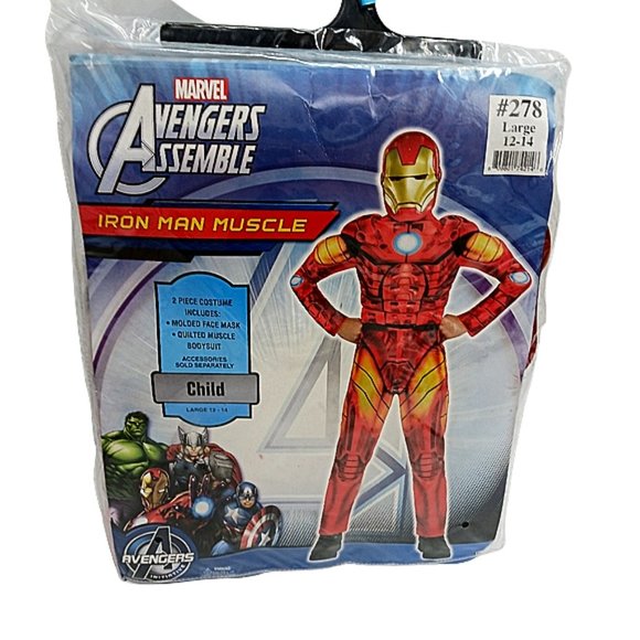 Marvel | Costumes | Marvel Iron Man Costume Boys Avengers Muscle Iron ...